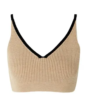 Loewe V-neck Wool Knitted Vest - Nude