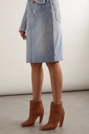 Bottega Veneta Woven Ankle Boots