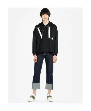 Valentino Garavani Logo Print Hooded Sweater
