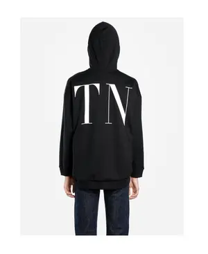 Valentino Garavani Logo Print Hooded Sweater
