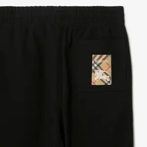 Burberry Check Appliqué Straight-leg Track Pants