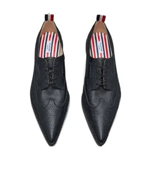 Thom Browne Pointed-toe Leather Brogues