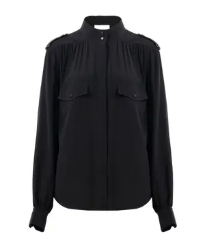 Chloé Gathered Long-sleeve Blouse
