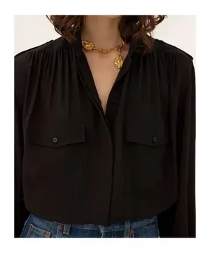 Chloé Gathered Long-sleeve Blouse