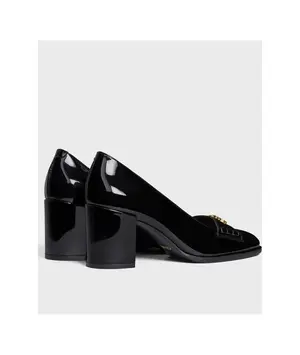 Celine Patent Calfskin Lily Triomphe Pumps