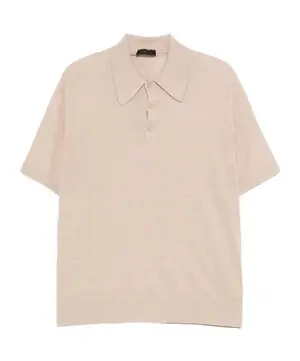 Prada Short-sleeved Knitted Polo Shirt