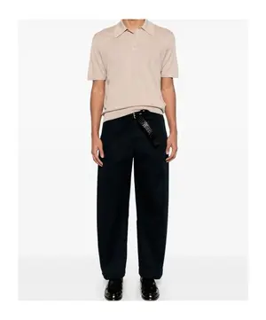 Prada Short-sleeved Knitted Polo Shirt
