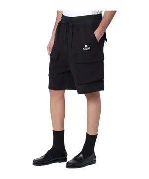 Amiri Cotton Blend Cargo Track Shorts
