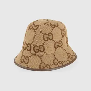 Gucci Gg Supreme Wide Brim Bucket Hat