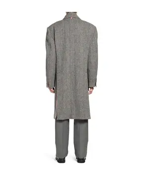 Thom Browne Checked Double-breasted Coat