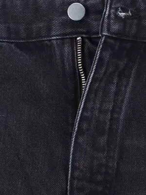 Studio Nicholson Cropped Wide-leg Jeans With Logo Patch