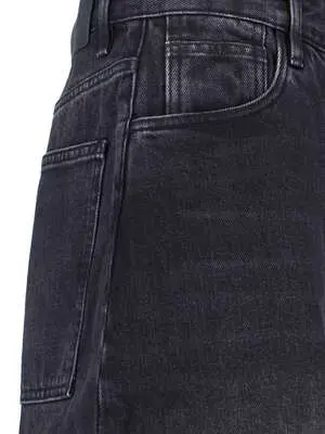 Studio Nicholson Cropped Wide-leg Jeans With Logo Patch