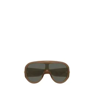 Bottega Veneta Scudo Shield Sunglasses - Green