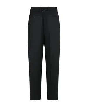 GOLDEN GOOSE Pleated Straight Leg Trousers - Black