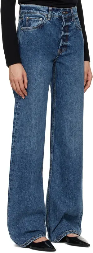 ANINE BING Belt-loop Jeans - Blue