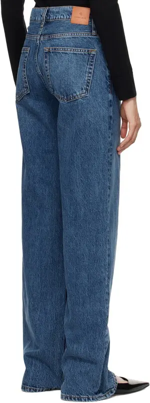 ANINE BING Belt-loop Jeans - Blue