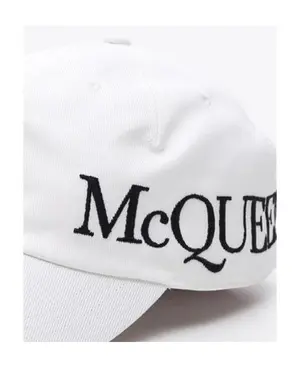 Alexander McQueen Logo Embroidered Baseball Cap - Nude