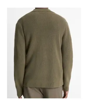 Vince Knit Zip Cardigan - Green