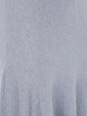 Khaite Mayu Knitted Skirt - Gray
