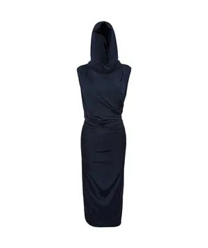 Magda Butrym Sleeveless Hooded Midi Dress
