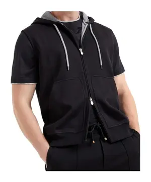 Brunello Cucinelli Sleeveless Drawstring Hoodie