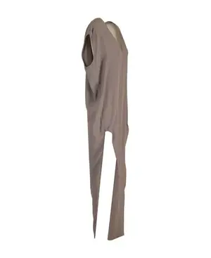 Rick Owens V-neck Maxi Dress With Slit