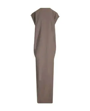 Rick Owens V-neck Maxi Dress With Slit