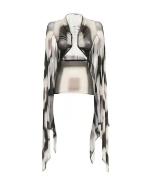 Rick Owens Draped Long Sleeve Blouse