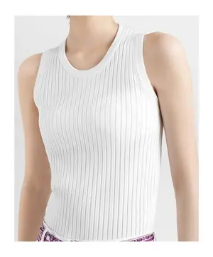 Dolce & Gabbana Ribbed Knit Sleeveless Top