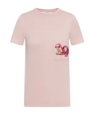 Max Mara Embellished Crewneck T-shirt - Pink
