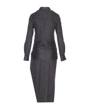 Isabel Marant Étoile Pinstripe Long Sleeve Draped Dress