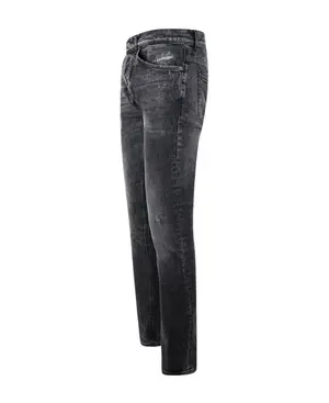 DONDUP George Distressed Skinny Jeans - Black