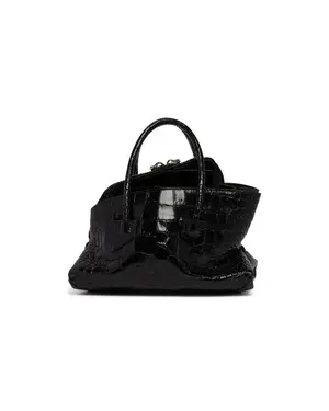 Attico La Passeggiata Mini Top Handle Bag - Black