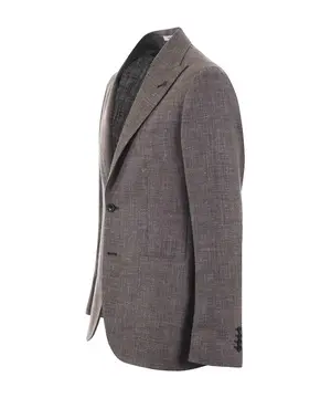 Tagliatore Peak Lapel Deconstructed Jacket - Black