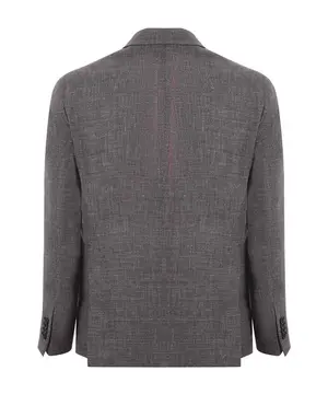 Tagliatore Peak Lapel Deconstructed Jacket - Black