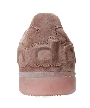 Alexander Wang Logo-embossed Suede Sneakers - Pink