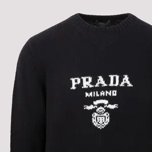 Prada Logo Detailed Knitted Jumper