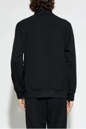 Paul Smith Stand Collar Zipped Sweatshirt With Side Stripes