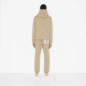 Burberry Logo Patch Drawstring Hoodie