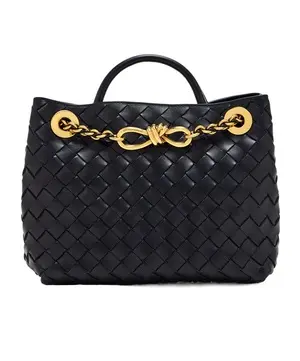 Bottega Veneta Small Andiamo Chain - Black