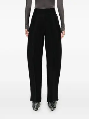 MUGLER Pierced Loose Tailored Trousers - Black
