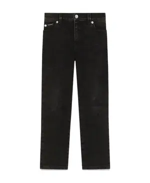 Dolce & Gabbana Graffiti Print Straight Leg Jeans