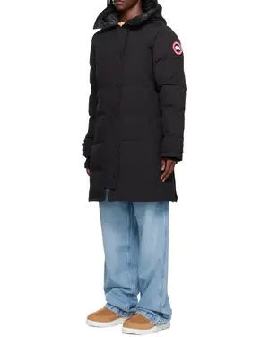 Canada Goose Shelburne Parka With Logo Patch - Black