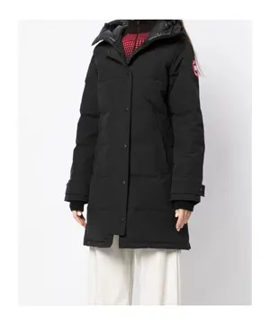 Canada Goose Shelburne Parka With Logo Patch - Black