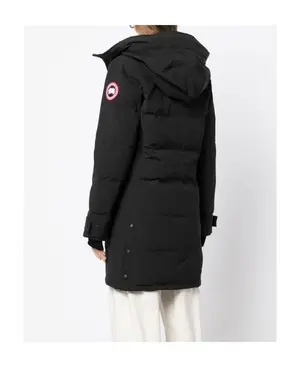 Canada Goose Shelburne Parka With Logo Patch - Black
