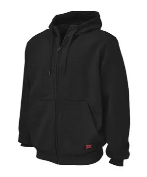 THOM KROM V-neck Zip-up Hooded Sweatshirt