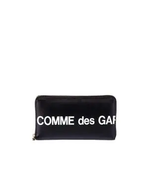 Comme Des Garçons Huge Logo Wallet - Black