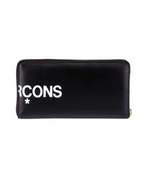 Comme Des Garçons Zip Around Logo Wallet