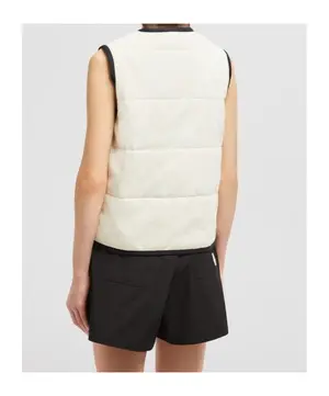 Moncler Terry Cloth Logo Jacquard Padded Gilet