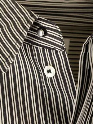 AMI Paris Striped Long-sleeve Shirt